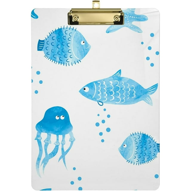 FMSHPON Fish Clipboard Hardboard Wood Nursing Clip Board and Pull for ...