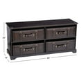 Decmode 20 X 43 Inch Farmhouse Four-Drawer Rectangular Wooden Chest ...