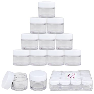2oz/60g/60ml High Quality Acrylic Leak Proof Clear Container Jars with ...