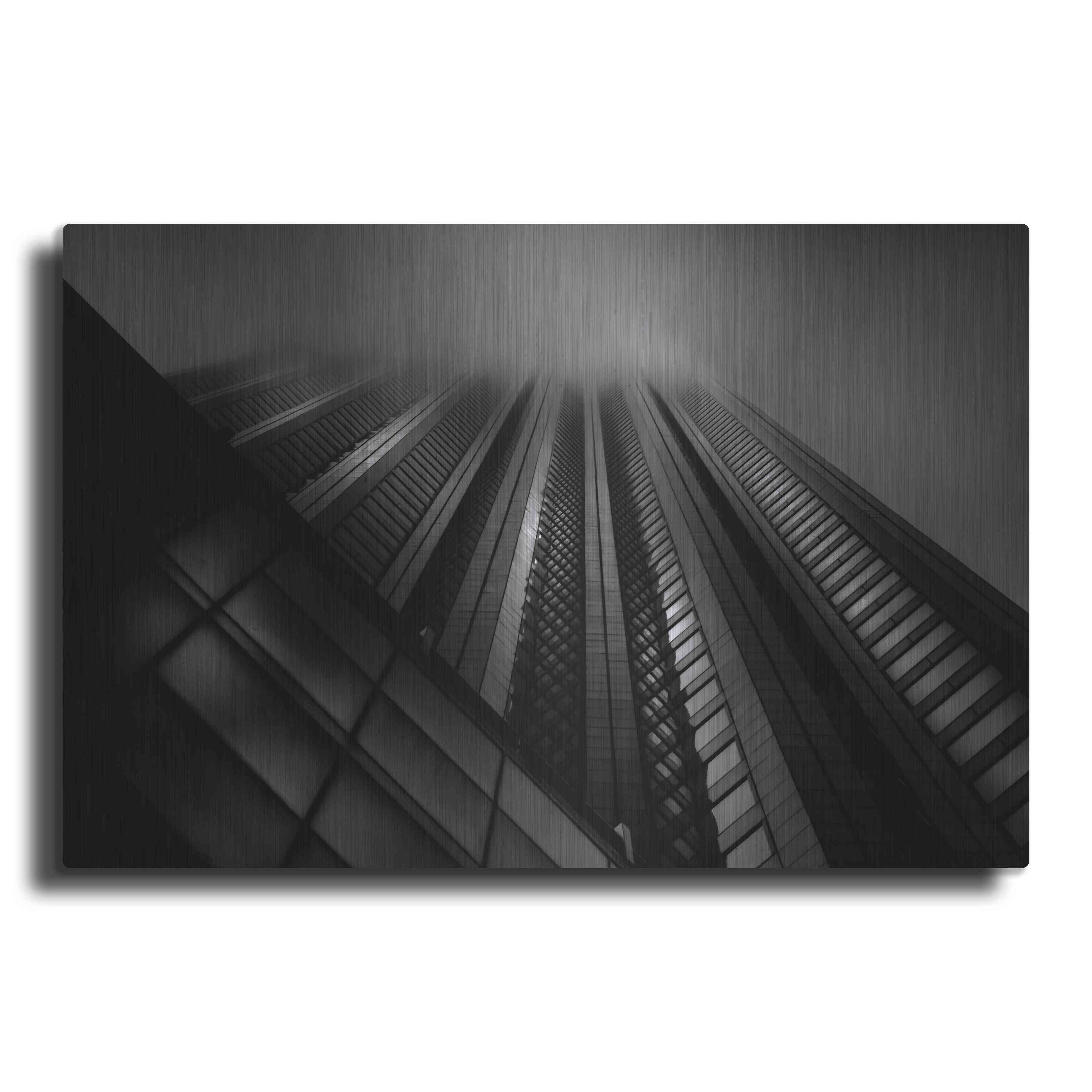 Luxe Metal Art 'Downtown Fogfest No 10' by Brian Carson, Metal Wall Art ... Luxe Metal Art 'Downtown Fogfest No 10' by Brian Carson, Metal Wall Art ...