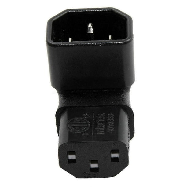 IEC Male C14 to Up Right Angled 90 Degree IEC Female C13 Extension ...