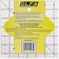 OLFA 1071798 QR-6S 6-1/2-Inch Square Frosted Advantage Acrylic Ruler ...