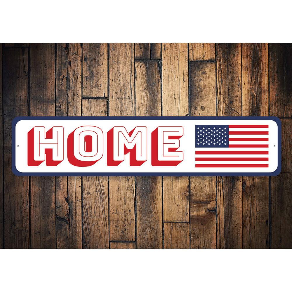 American Home Novelty Sign, Metal Wall Decor - 4x18 inches - Walmart.com