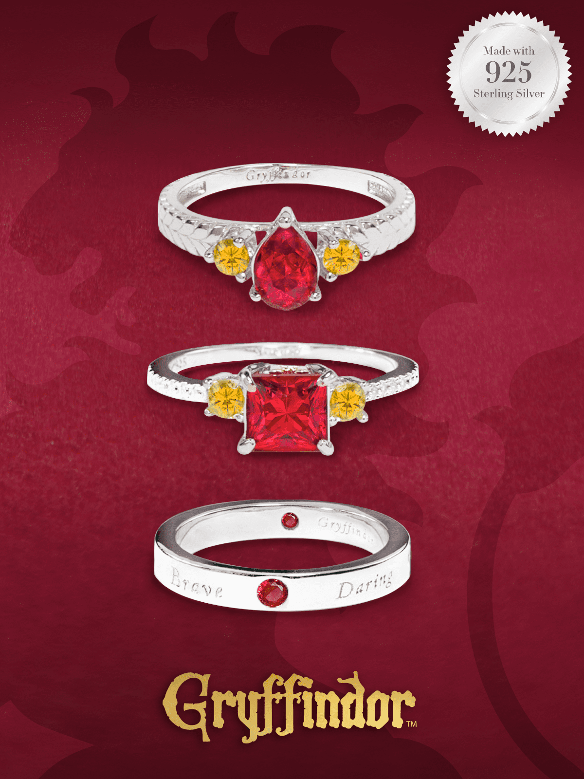 Harry Potter House Rings