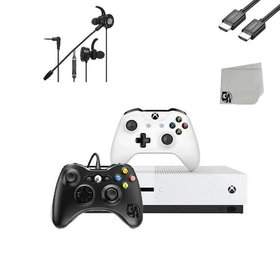 Pre-Owned Microsoft Xbox One S 1TB White Gaming Console With 2 ...