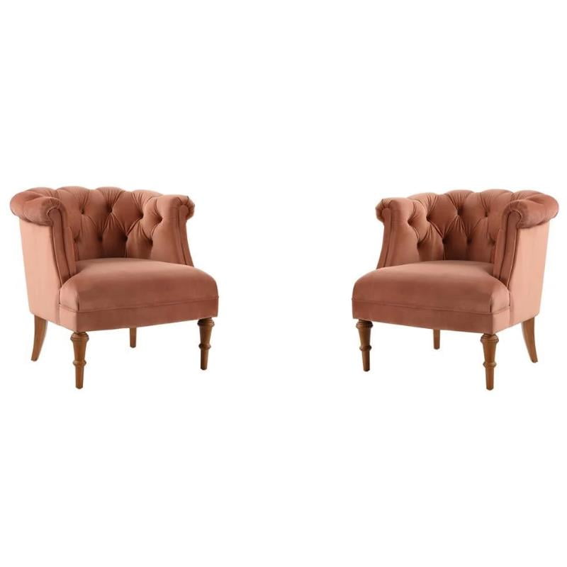 2 Piece Chair Set of Tufted Accent Chair - Walmart.com - Walmart.com