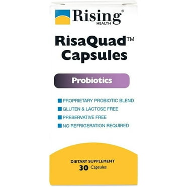 Risaquad Probiotic Dietary Supplement Capsules, 30 Count - Walmart.com