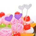 BE-TOOL 10pcs Heart Cake Toppers Cupcake Stick Handmade Cake ...