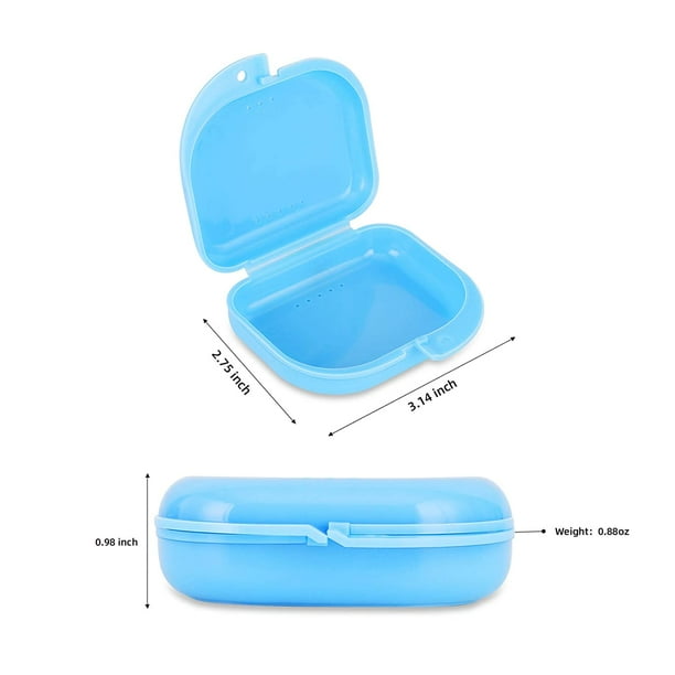 Colorful Plastic Dental Orthodontic Retainer Container Cleaning Case ...