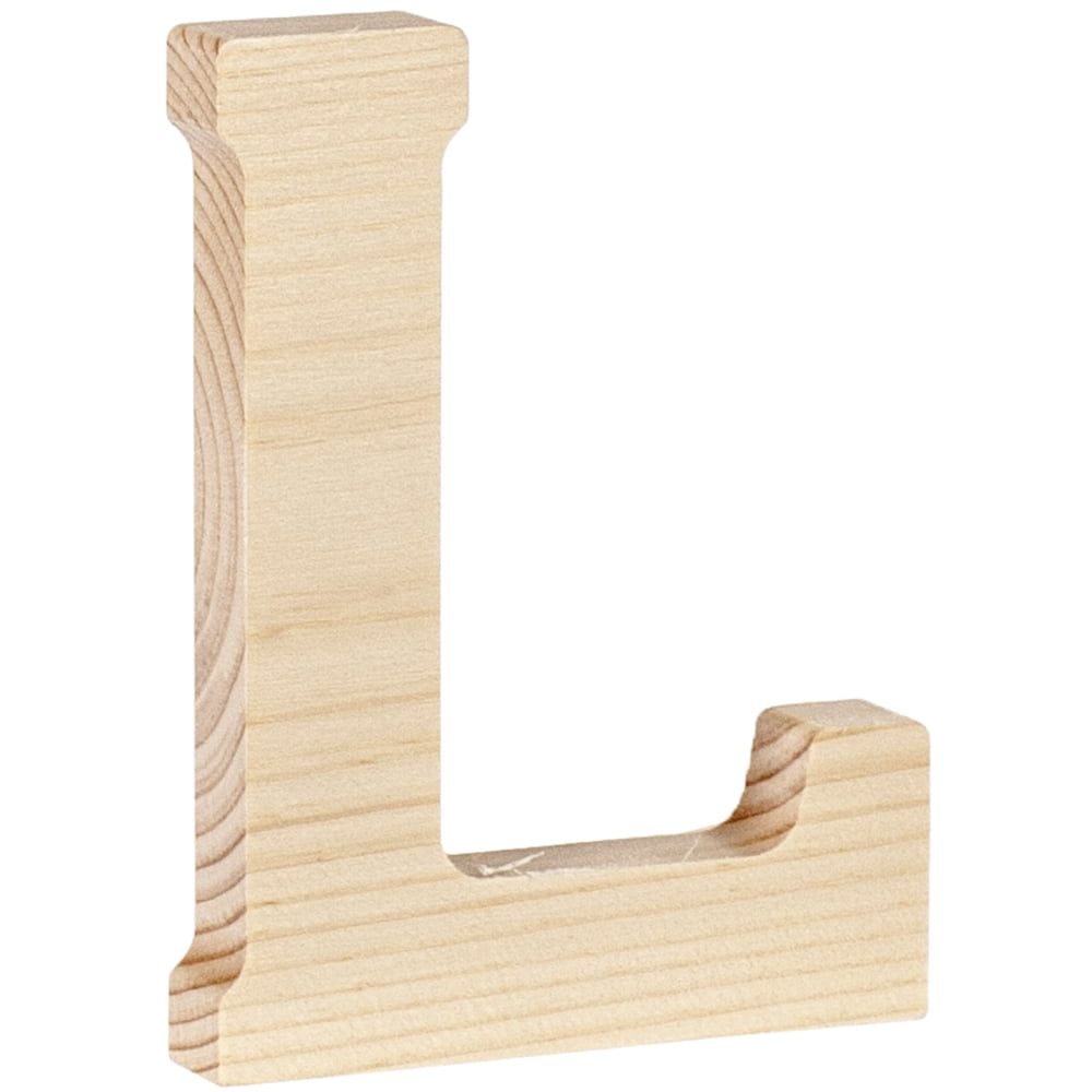 Wood Letter 5"-L - Walmart.com - Walmart.com