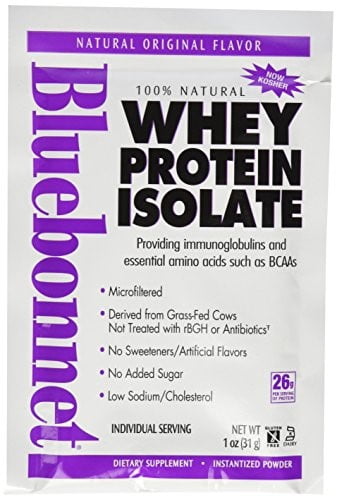 Bluebonnet Nutrition 100% Natural Whey Protein Isolate Natural Original ...