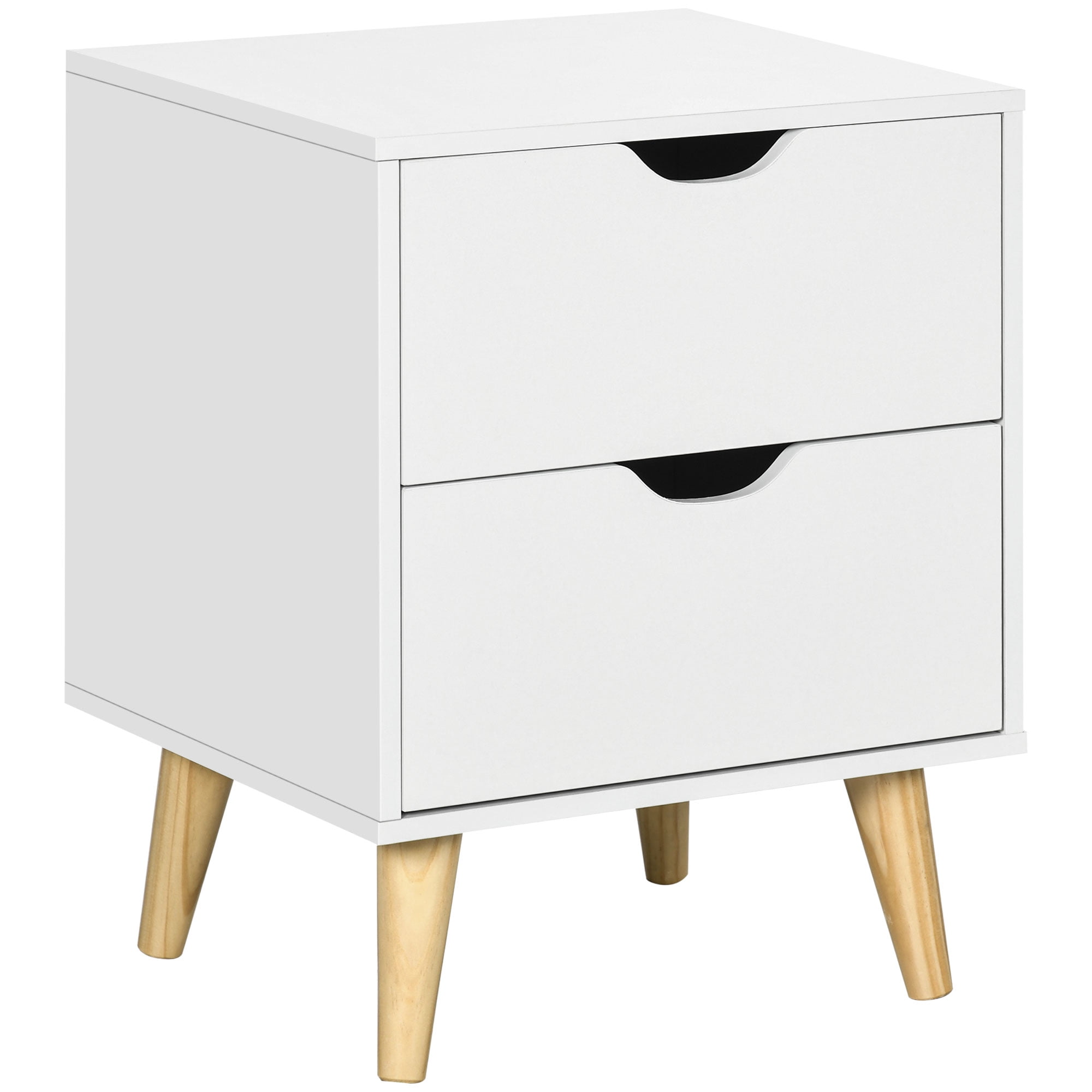 Click here for Homcom Modern Nightstand  Bedside Table With 2 Dra... prices