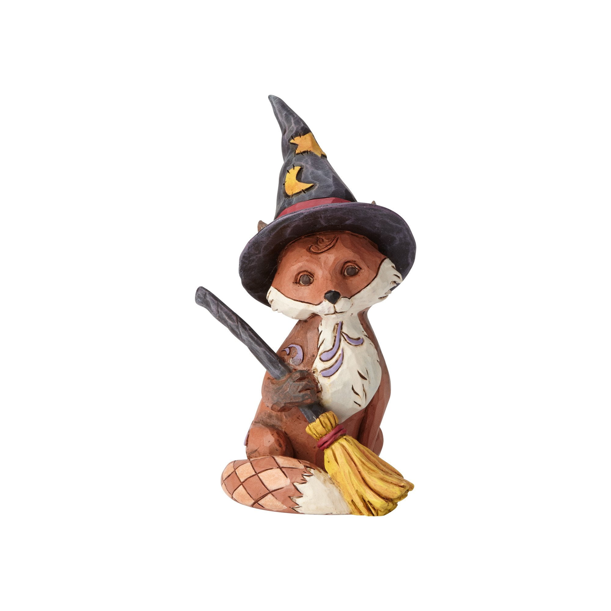 Jim Shore Halloween Mini Fox in Witch's Hat Resin Figurine New with Box ...