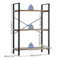 Insma 3 Tier Industrial Ladder Bookcase Bookshelf Bookshelves with ...