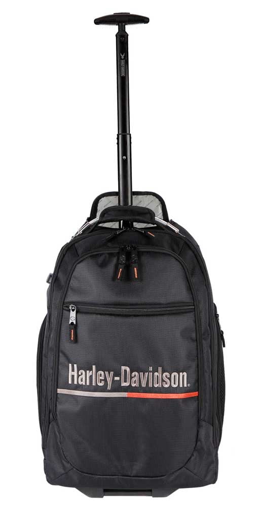 Harley-Davidson On Tour Charging Enabled Wheeling Backpack - Black ...