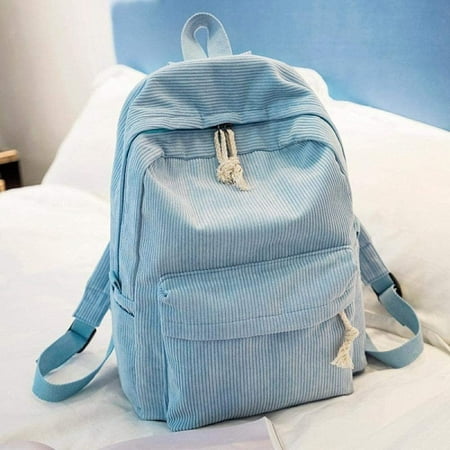 Backpack Style Soft Fabric Backpack Female Corduroy Design School ...
