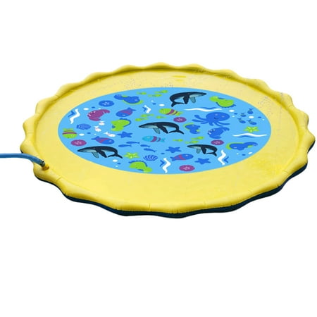 PVC Garden Sprinkle Splash Playing Mat Inflatable Water Spray Mats Kids ...
