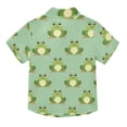 Dailycode Small Short Sleeve Button Down Shirts Cartoon Frogs Casual ...