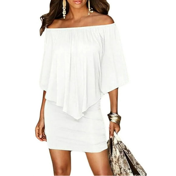 White Off Shoulder Dresses