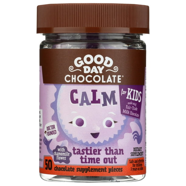 Suplemento Good Day Chocolate Natural Calming Kids, 50 unidades ...