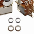 2Pcs Ohm Push Pull Potentionmeter Brass Metric Split Standard Shaft ...