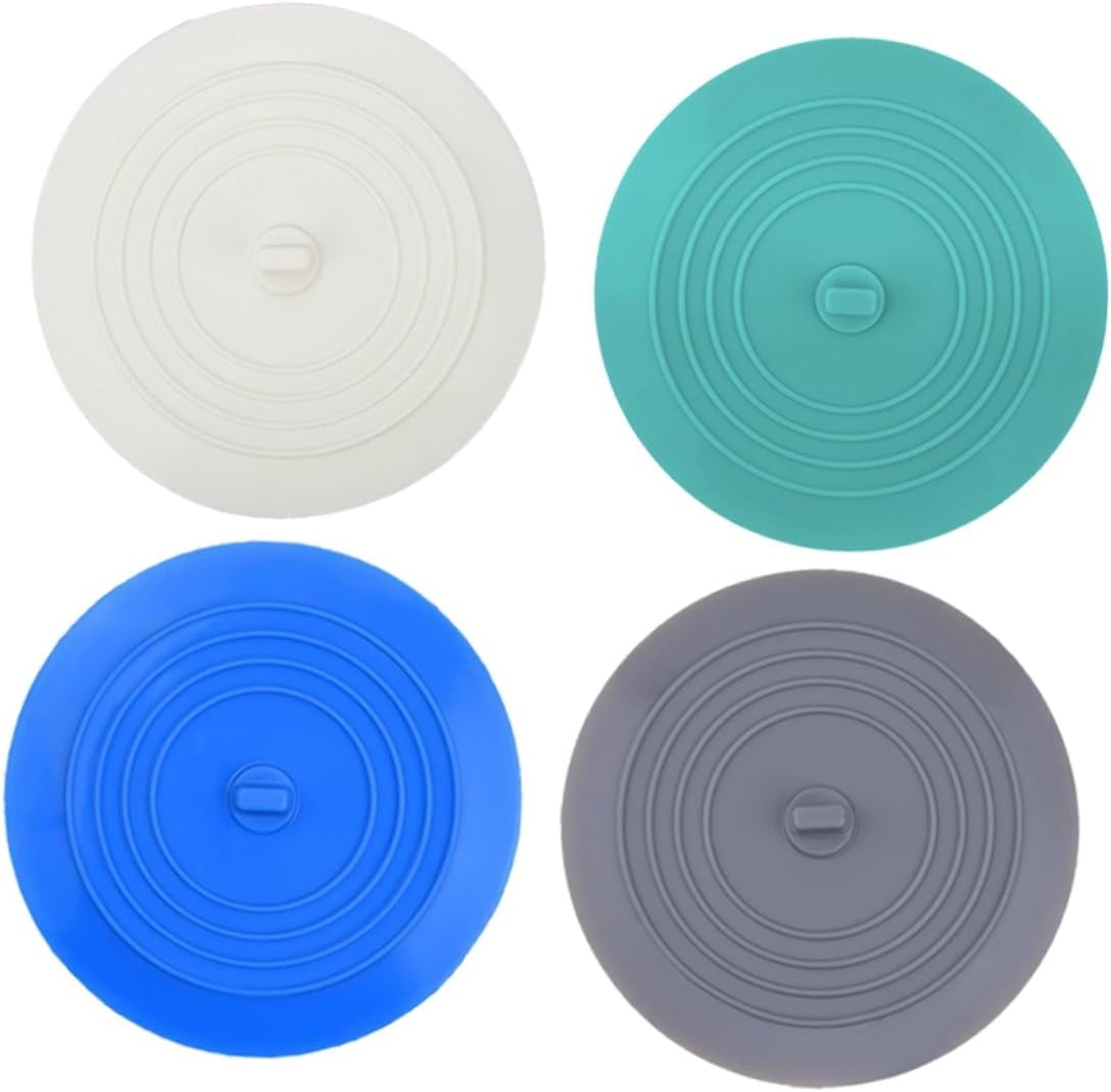 4pcs Bathtub Plug Drain Cover Bathroom Tub Shower Drain Covers Overflow ...