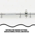 BESTYASH 4Pcs Plated Silver Curtain Rod Corner Connectors Zinc Alloy ...