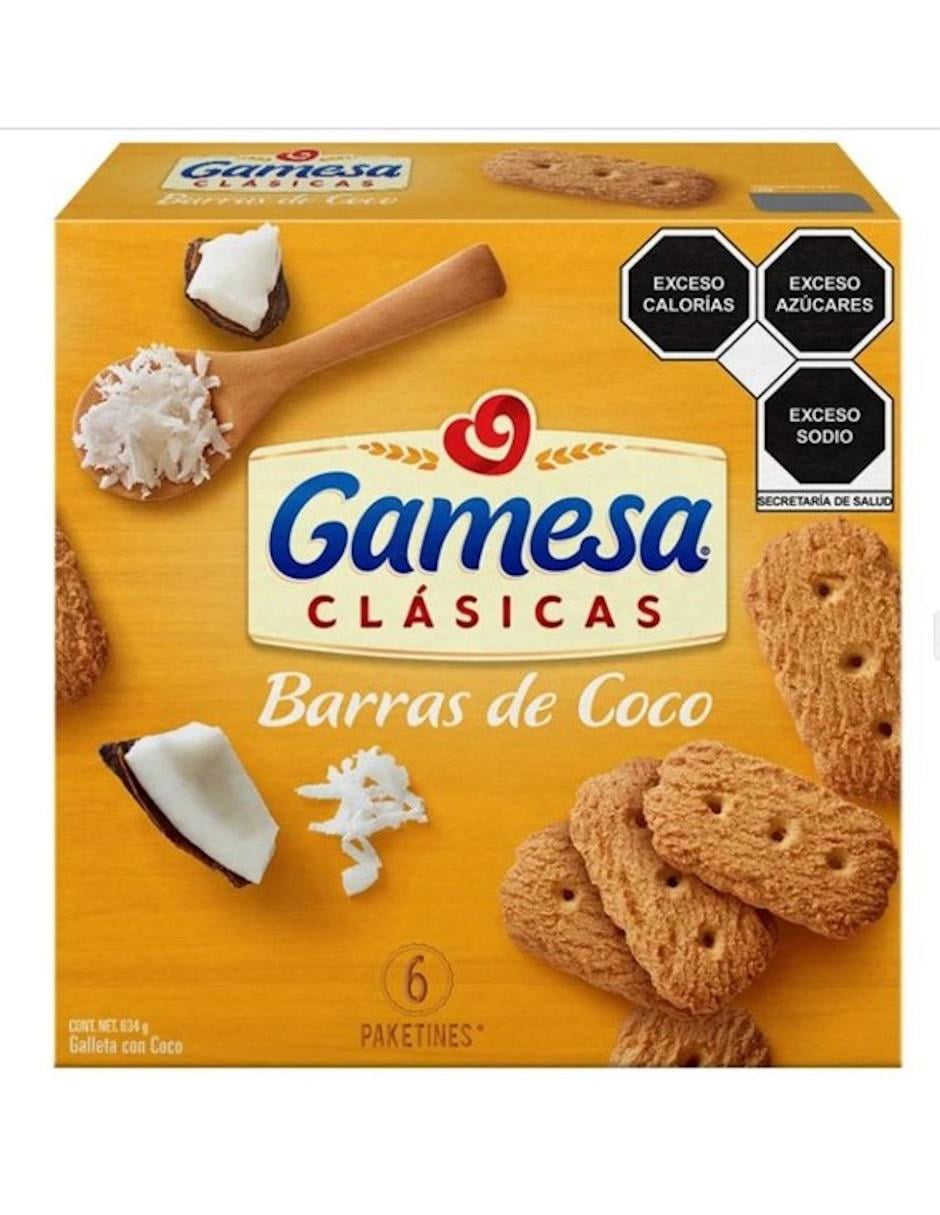 Pack de 12 Galletas barras de coco Gamesa de 634g Gamesa Coco | Bodega ...