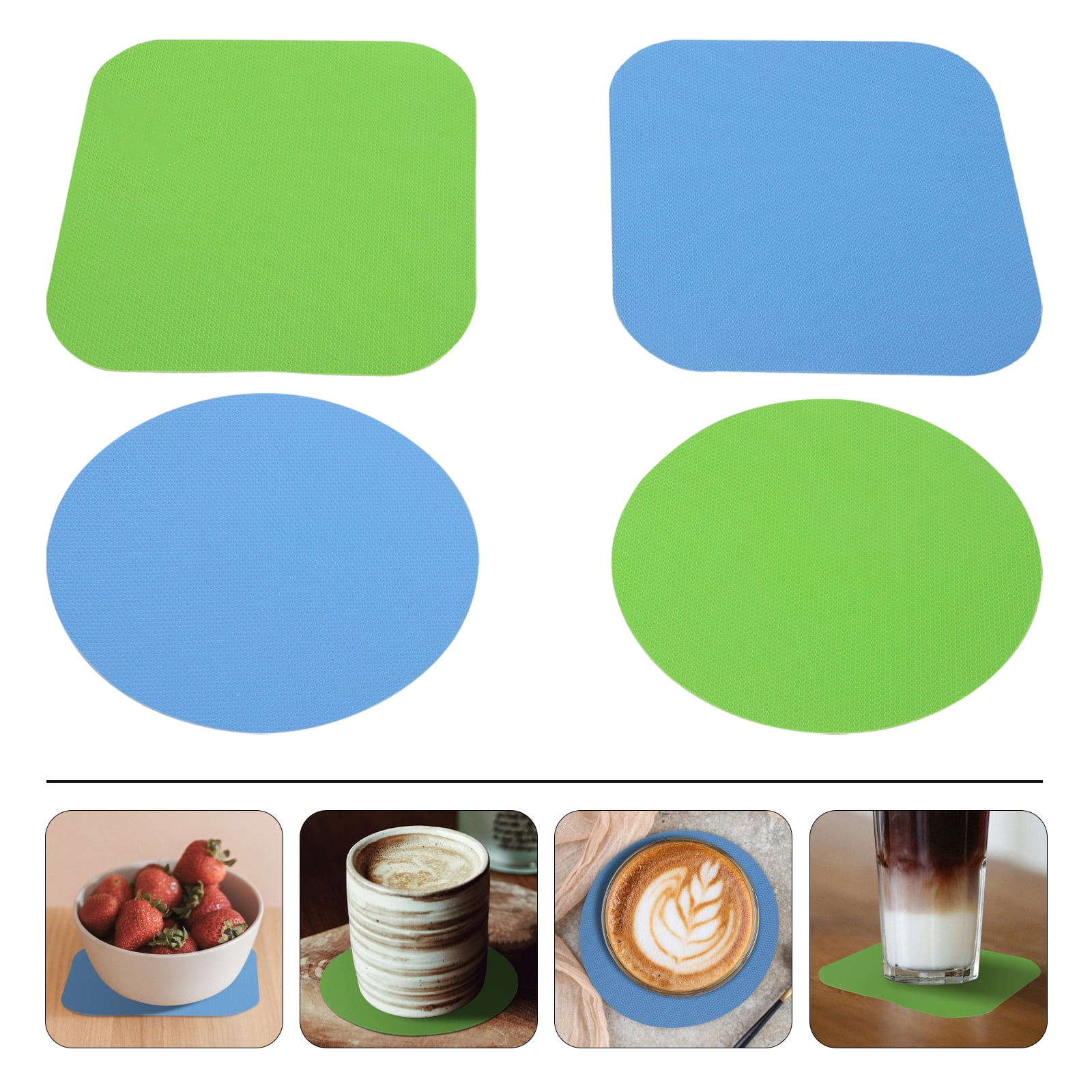 Click here for Hydreachca 4pcs Coaster Rubber Nonslip Heat Insula... prices