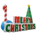 Impact Lighted Merry Christmas Sign with Tree Yard Inflatable, 72 ...