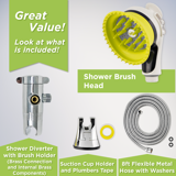 Wondurdog Quality Dog Wash Kit for Shower with Splash Guard Shield and ...