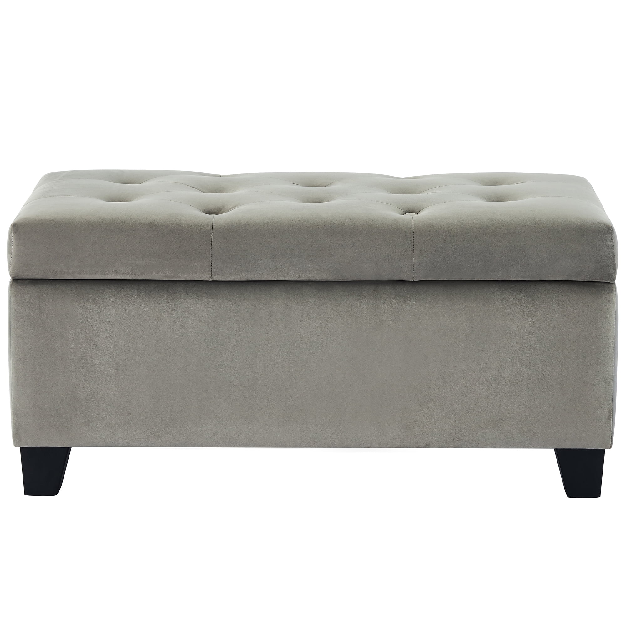 Modern Velvet Rectangular Storage Ottoman - Walmart.com