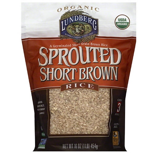 Lundberg Family Farms Sprouted Short Brown Rice, 16 oz, (Pack of 6 ...