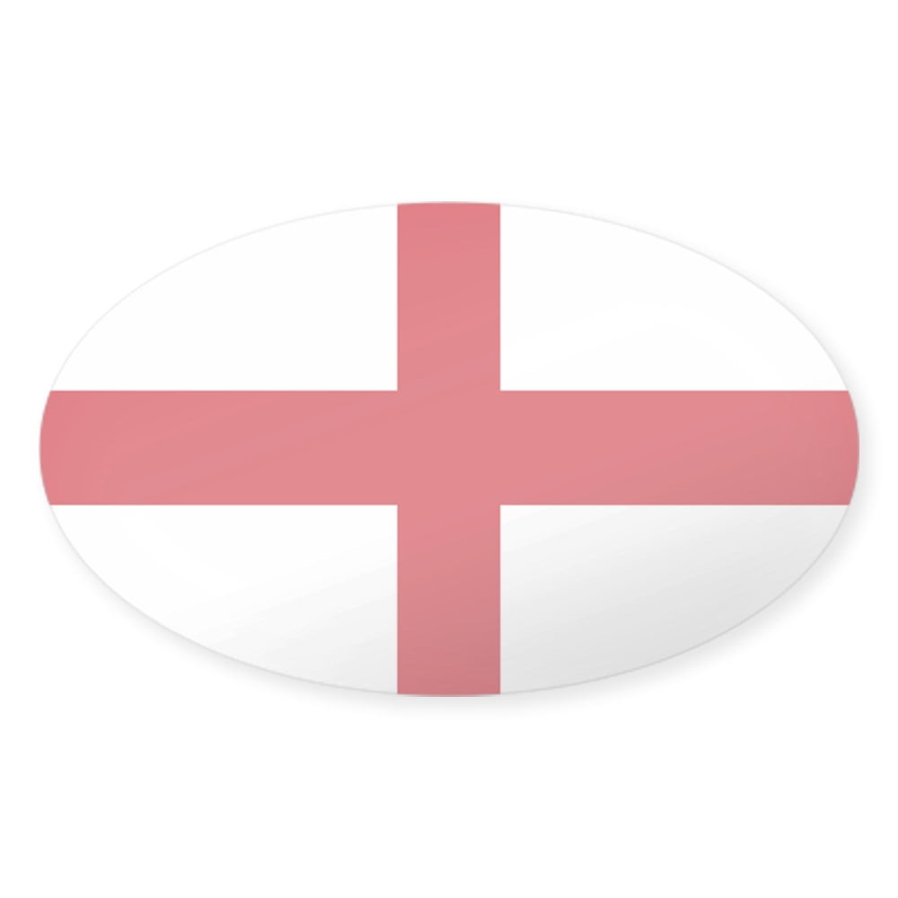 CafePress - St George Cross Sticker - Sticker (Oval) - Walmart.com