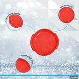 Superio Round Spiral Snow Sled Red 24" Sledding Disc for Kids and ...