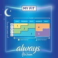 Always Infinity Size 5 Extra Heavy Overnight Pads, Unscented, FlexFoam ...
