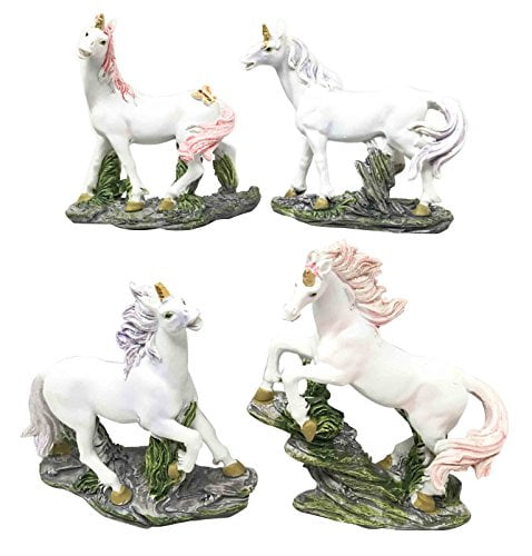 Beautiful Rare Mythical Legendary Unicorn Miniature Figurine ...
