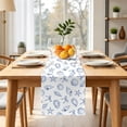 ARTSLION Waterproof Table Runner 13x90 Inch Polyester Wipe Clean Patio ...