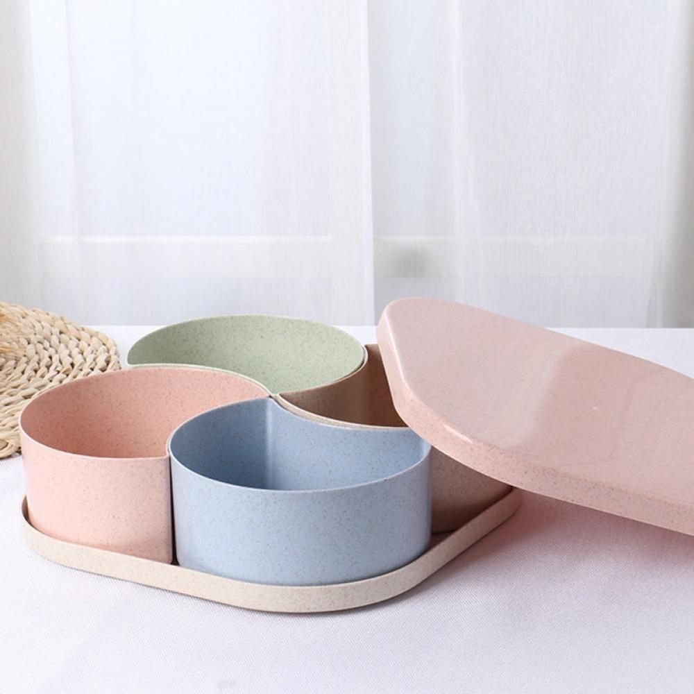 Kozart Snack Storage Box Flower Shape Snack Serving Tray Snacks Storage ...