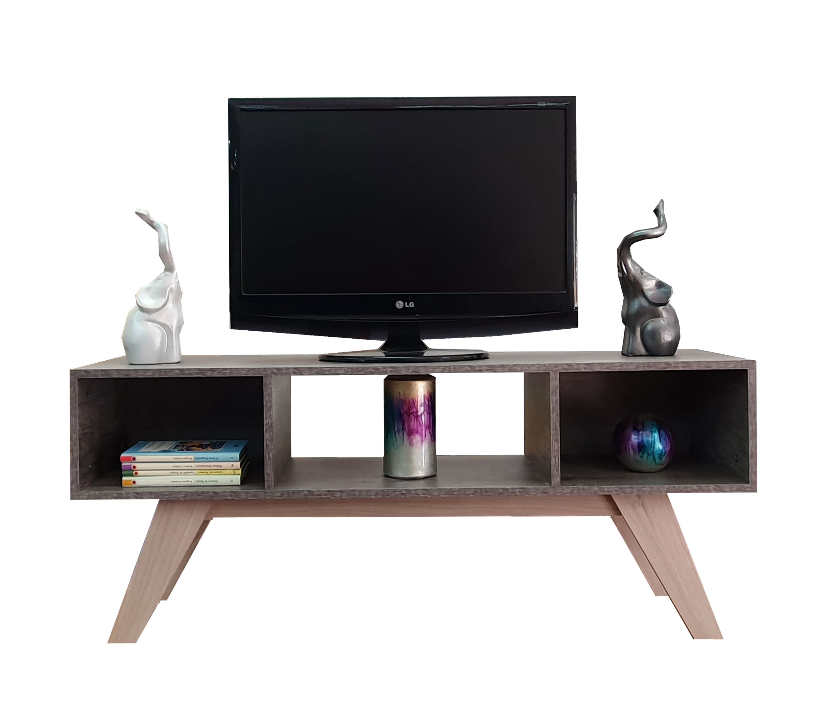 Mueble para TV Nordiko Minimalista Moderno Elegante Repisa (Gris ...