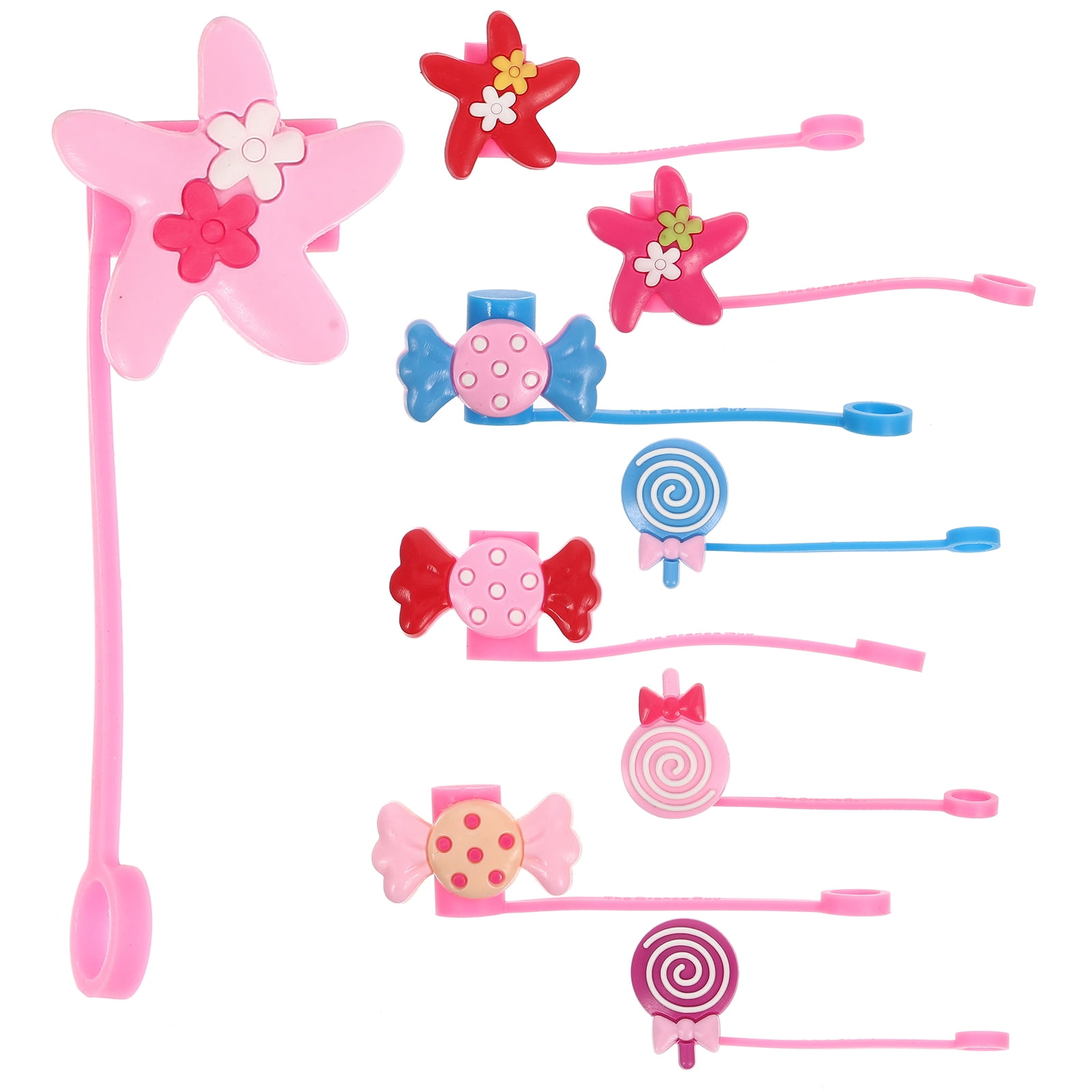 Click here for Cimaxic Party 9pcs Cartoon Straw Caps Party Bevera... prices