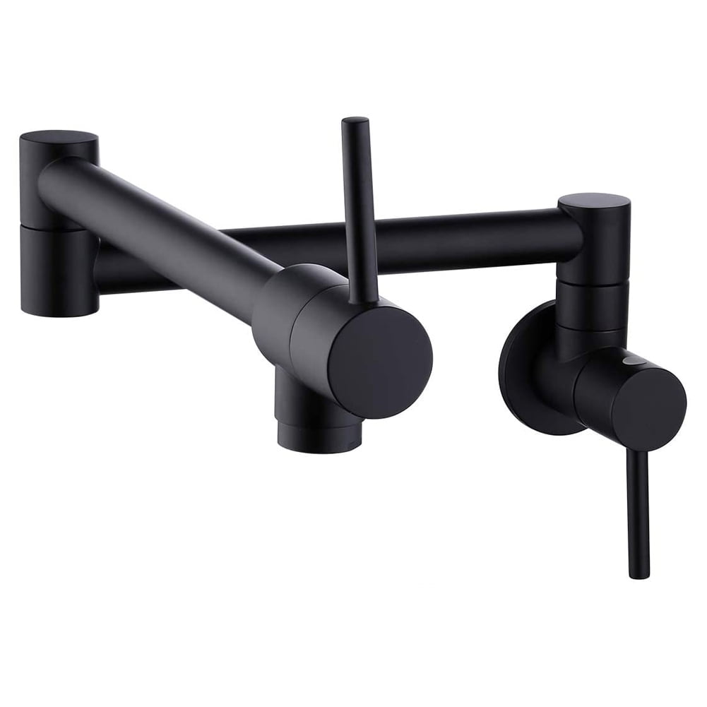 Tcbosik Brass Folding Faucet 1/2”Npt Wall Mount Kitchen Faucet Two ...