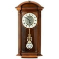 Bulova Hartwick 29 Inch Walnut Pendulum Wall Clock with Westminster ...