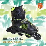 Mongoose Boys' Small Inline Rollerblade Skates, Green with Locking ...