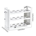 3-Tier Green Egg Storage Container, Fridge Door Organizer Rack with ...