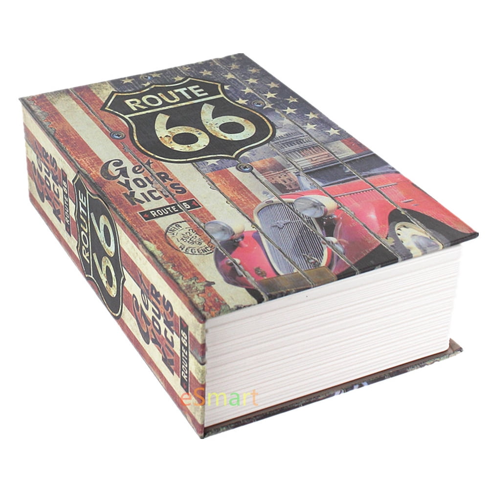 Route 66 Hidden Book Safe Lock Secret Security Money Hollow Book Wall ...