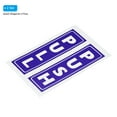 Uxcell 2"x5" PVC Adhesive Vertical Push Pull Door Sign Blue 2 Set ...
