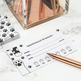 Paw Print Appointment Reminder Cards, Vet Office Supplies (3.5 x 2 In ...