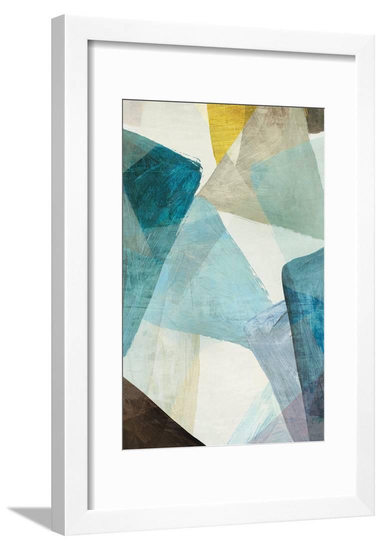 Blue Geometric I Framed Print Wall Art by PI Studio Sold by Art.Com ...