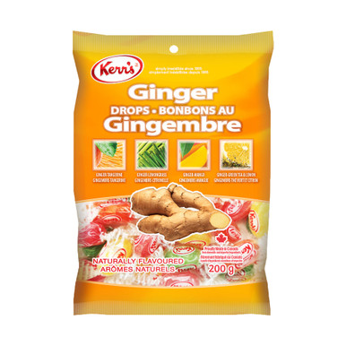 Kerr's Ginger Drops Hard Candies, 200g/7 oz. Bag {Imported from Canada ...
